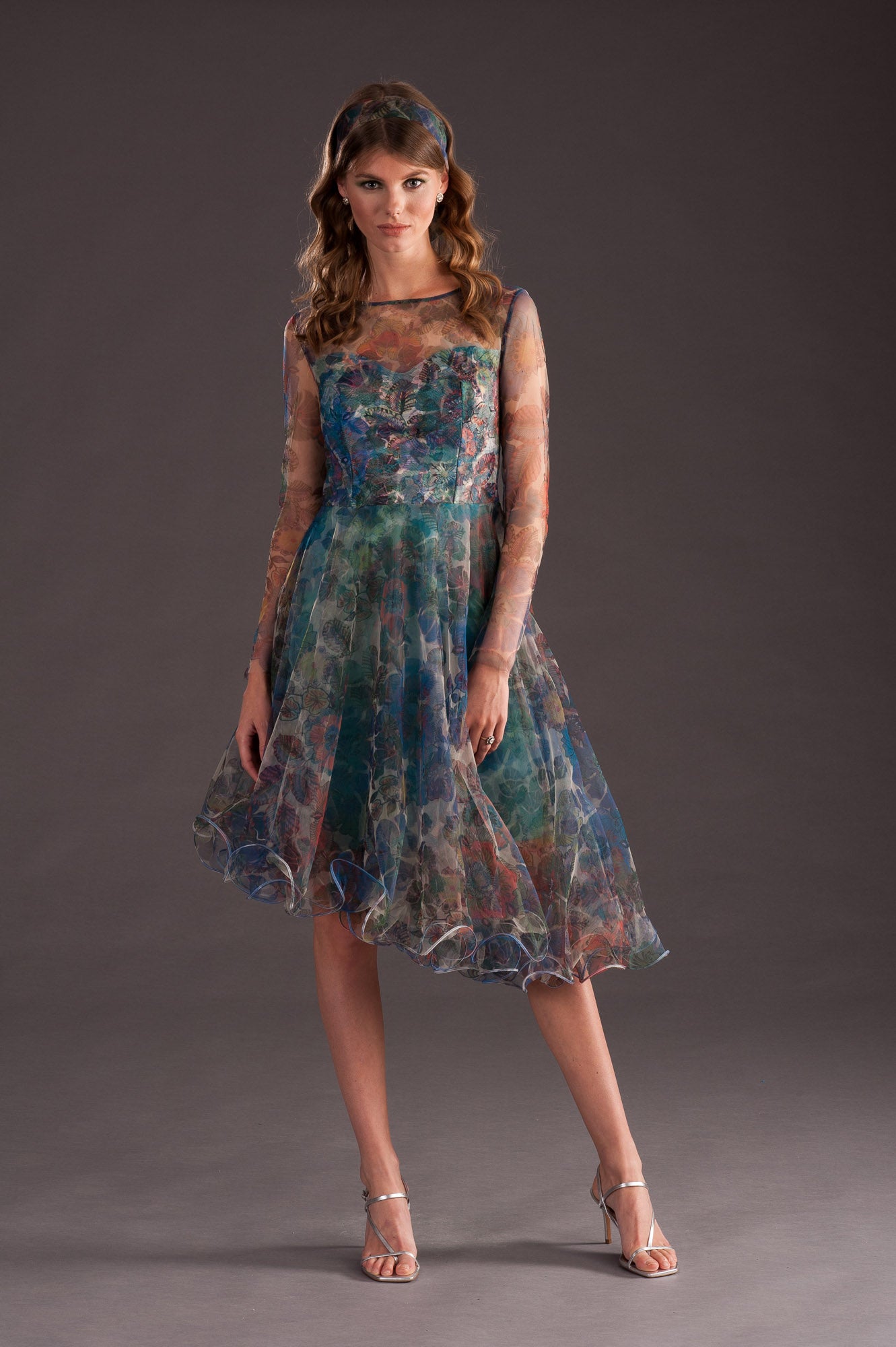 Sheer Floral Tulle Dress – Olvi's Lace